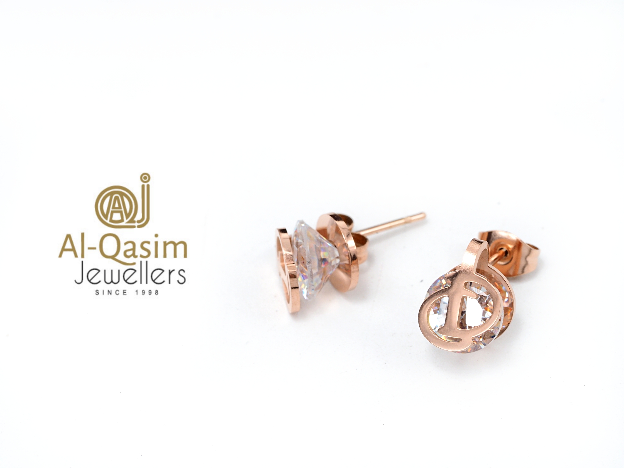 Branded Zirconia Ear Studs | Al Qasim Jewellers Branded Jewellery Designs